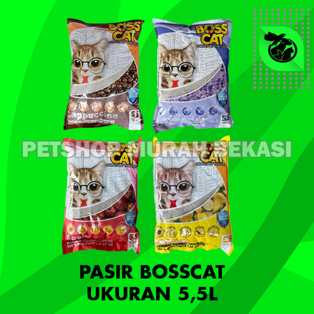 Jual Pasir Kucing Boss Cat Gumpal Wangi 5,5 Liter | Shopee Indonesia
