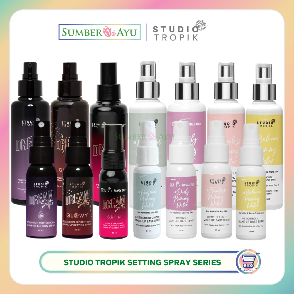 Jual STUDIO TROPIK SETTING SPRAY SERIES | PRIMING WATER | Shopee Indonesia