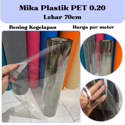 Jual Plastik Mika Kaku Meteran (0.20mm x 70cm) Bening untuk Tutup Seserahan Pernikahan ...