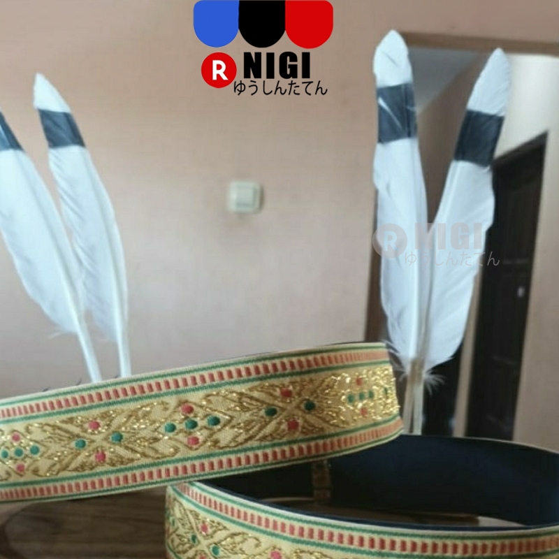 Jual NIGI Bulu Dayak/Bulu Kalkun Ekor Bulu Ayam Kirip Cincin Tari Dayak ...