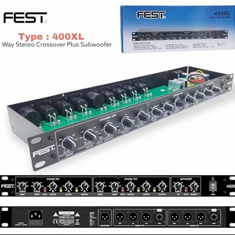 Jual jual FEST 400XL PLUS SUBWOOFER CROSSOVER 3 WAY STEREO ORIGINAL ...
