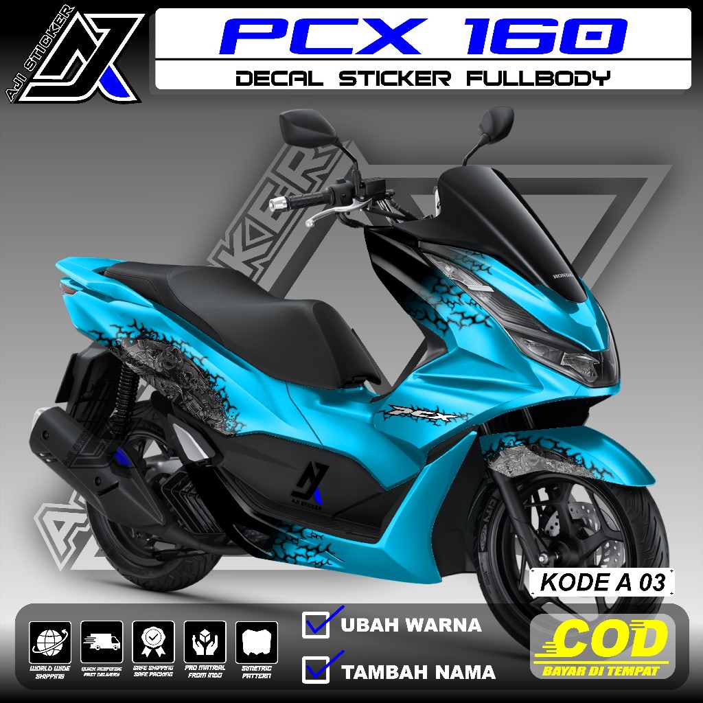 Jual (COD) DEKAL PCX 160 FULL BODY GRADASI - setiker pcx 160 fullbody ...