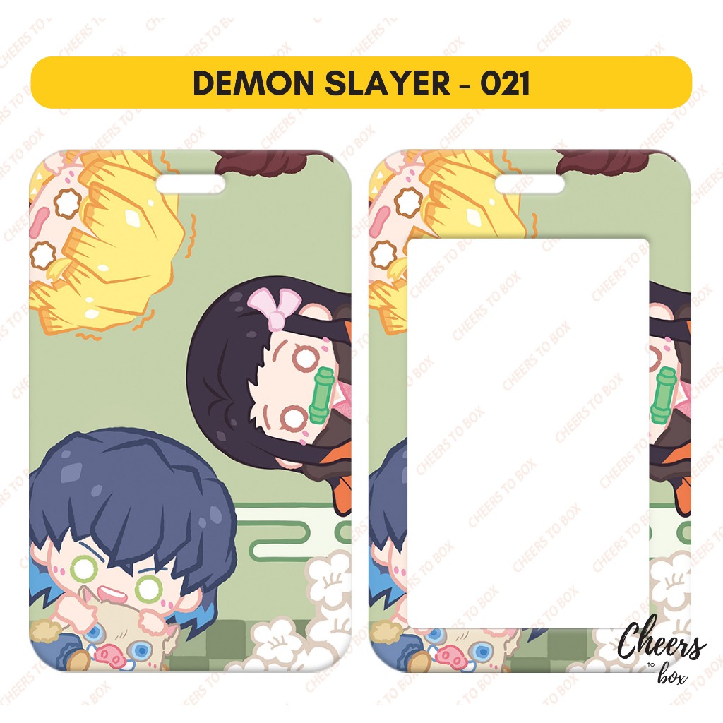 Jual (N009) DEMON SLAYER ID Card Holder / Nametag Tanpa Tali Lanyard ...