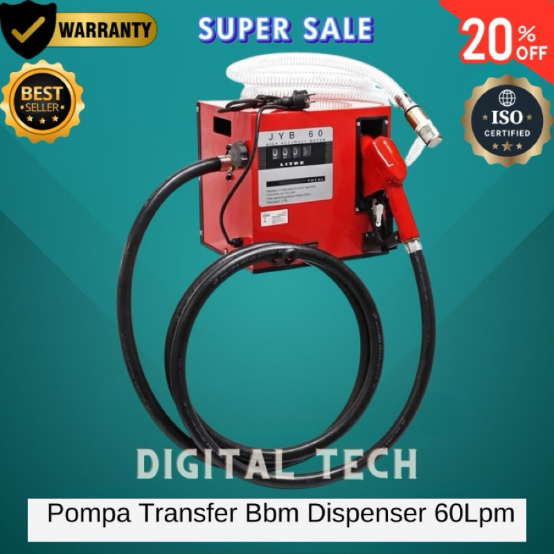 Jual Pompa transfer solar ac 220v Fuel Disfenser Box analog Pompa bbm ...