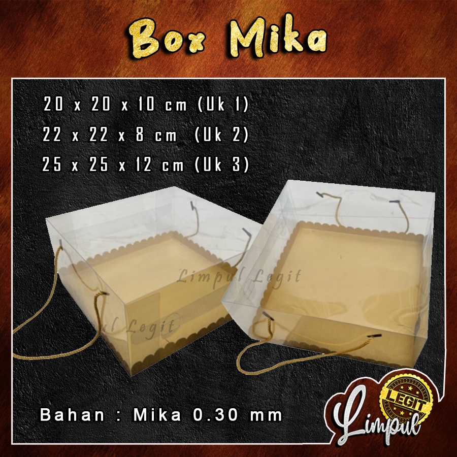 Jual BOX MIKA | Dus Cake Packaging | Kemasan Kue Lapis | Box Kue Bolu ...
