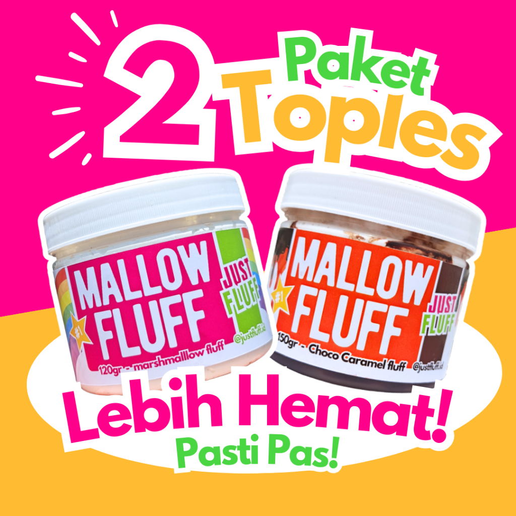 Jual Selai Marshmallow Fluff 2 Toples JustFluff | Shopee Indonesia