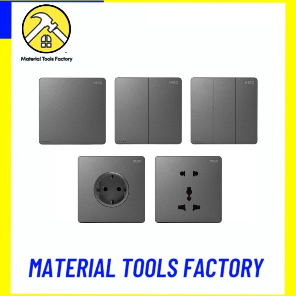 Jual Qr NERO CASA X2 GREY SAKLAR STOP KONTAK saklar lampu saklar nero ...