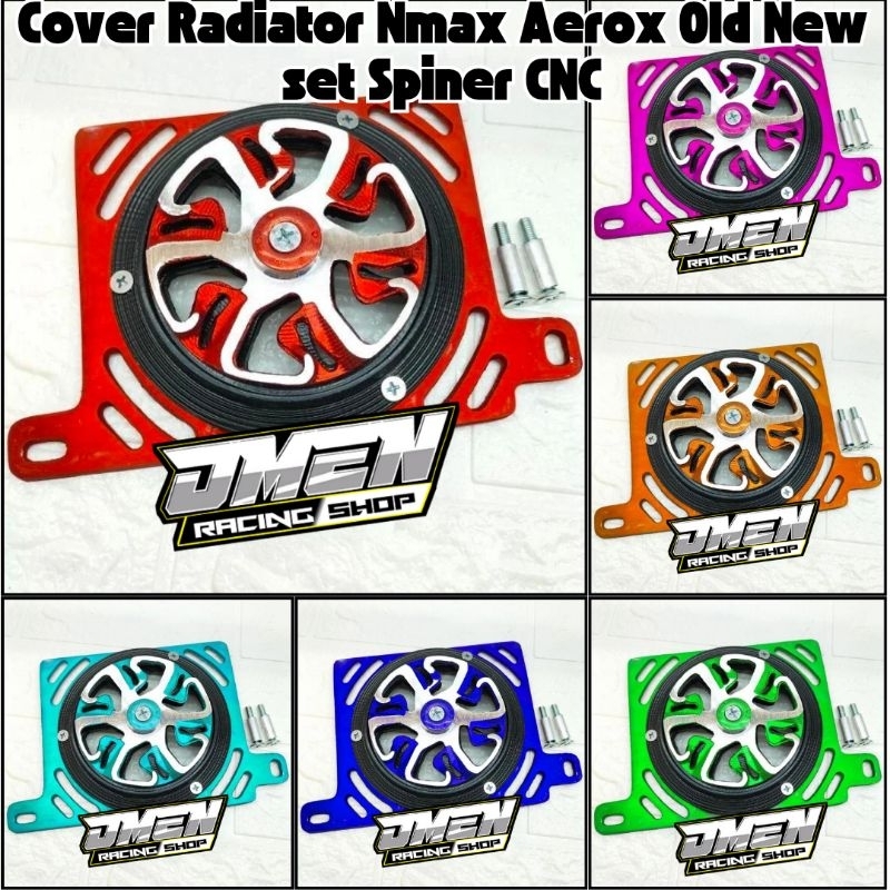 Jual Cover Radiator Set Spiner Spinner Motif Robot CNC Yamaha Nmax ...