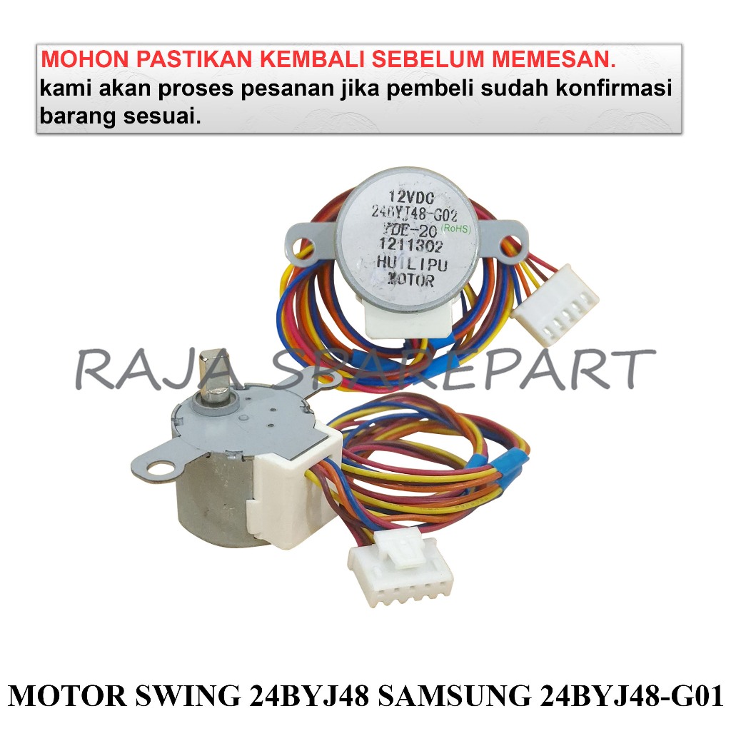 Jual MSLG DINAMO MOTOR SWING AC/MOTOR SWING 24BYJ48 SAMSUNG 24BYJ48-G01 ...