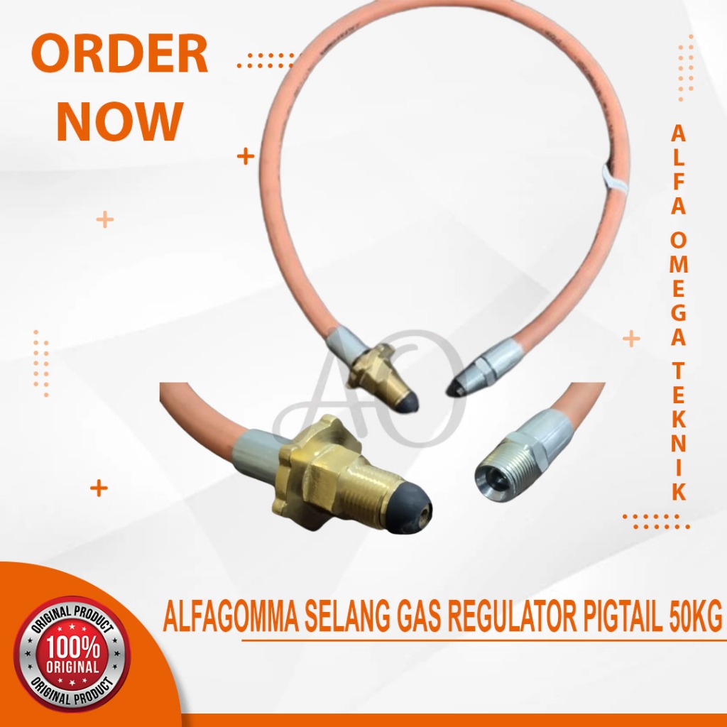 Jual ALFAGOMMA SELANG GAS REGULATOR PIGTAIL 50KG TABUNG LPG ELPIJI - 1 ...