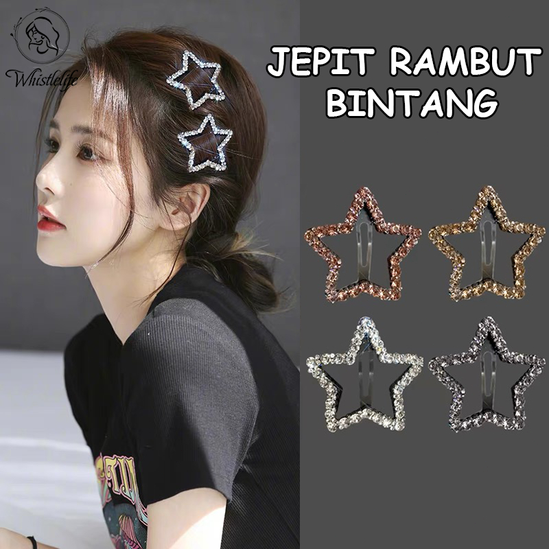 Jual COD Klip Poni Segar Klip Rambut Bintang Berlian Imitasi Anak ...