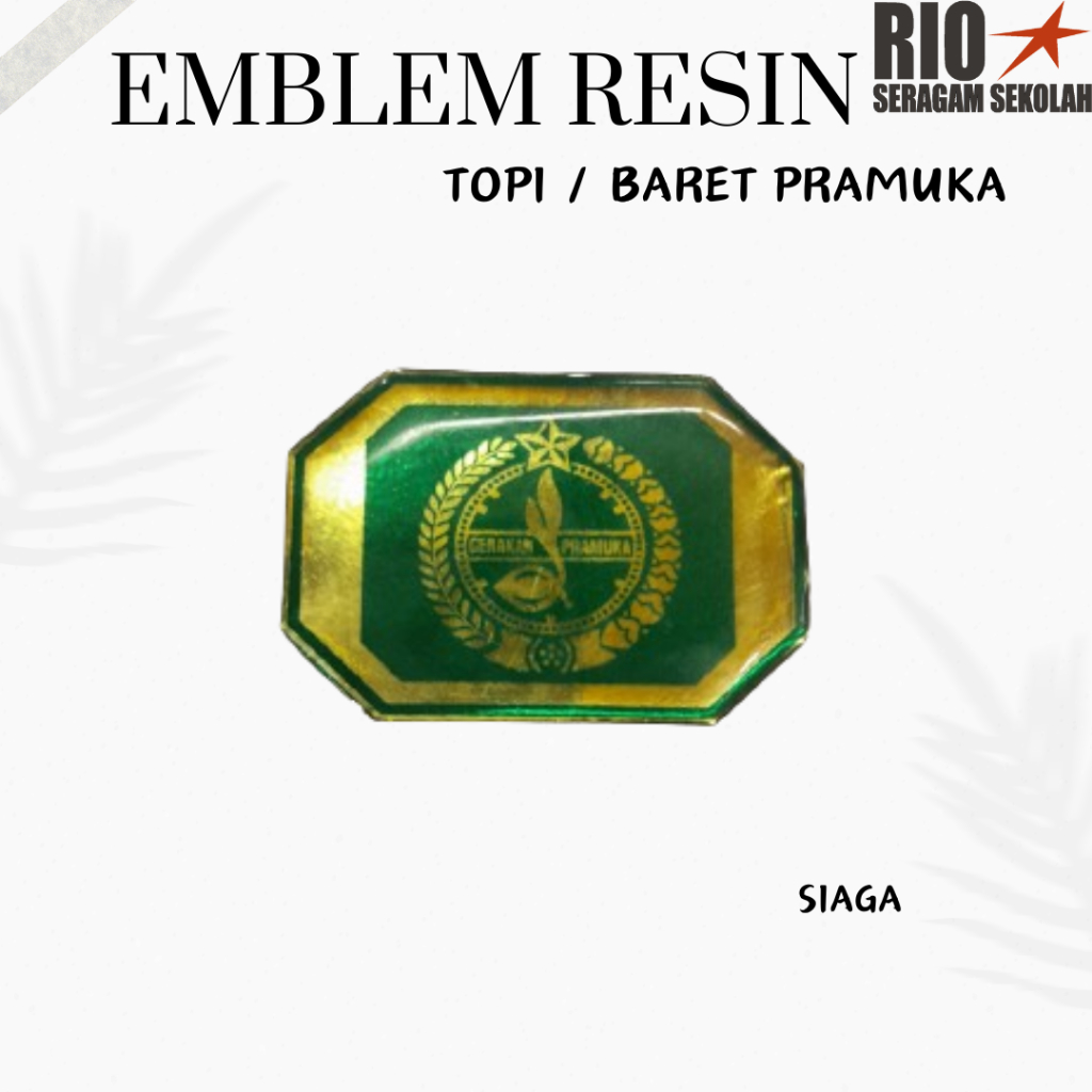 Jual EMBLEM BARET SIAGA RESIN/ PIN TOPI PRAMUKA/ EMBLEM BARET/ PIN TOPI ...