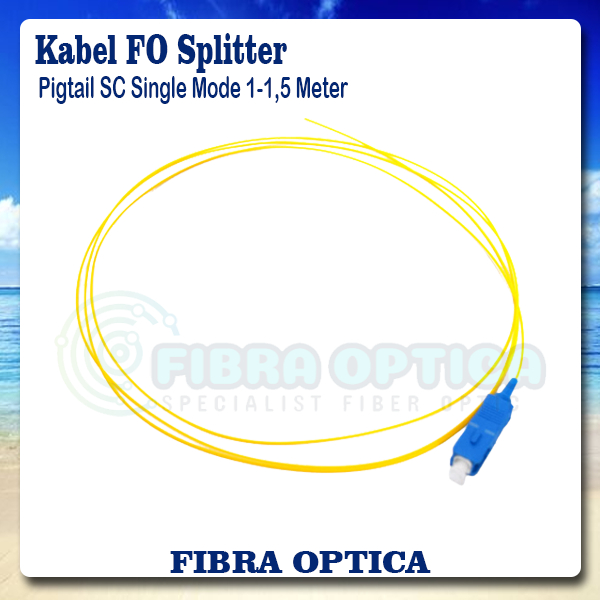 Jual Kabel FO Pigtail SC Single Mode 1,5 Meter | Pigtail SC Fiber Optic ...
