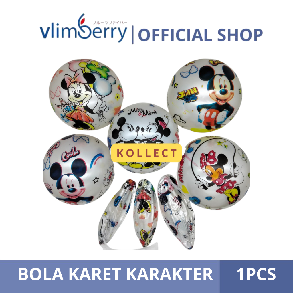 Jual Bola Mainan Anak Bola Karet Karakter 1 Pcs | Shopee Indonesia