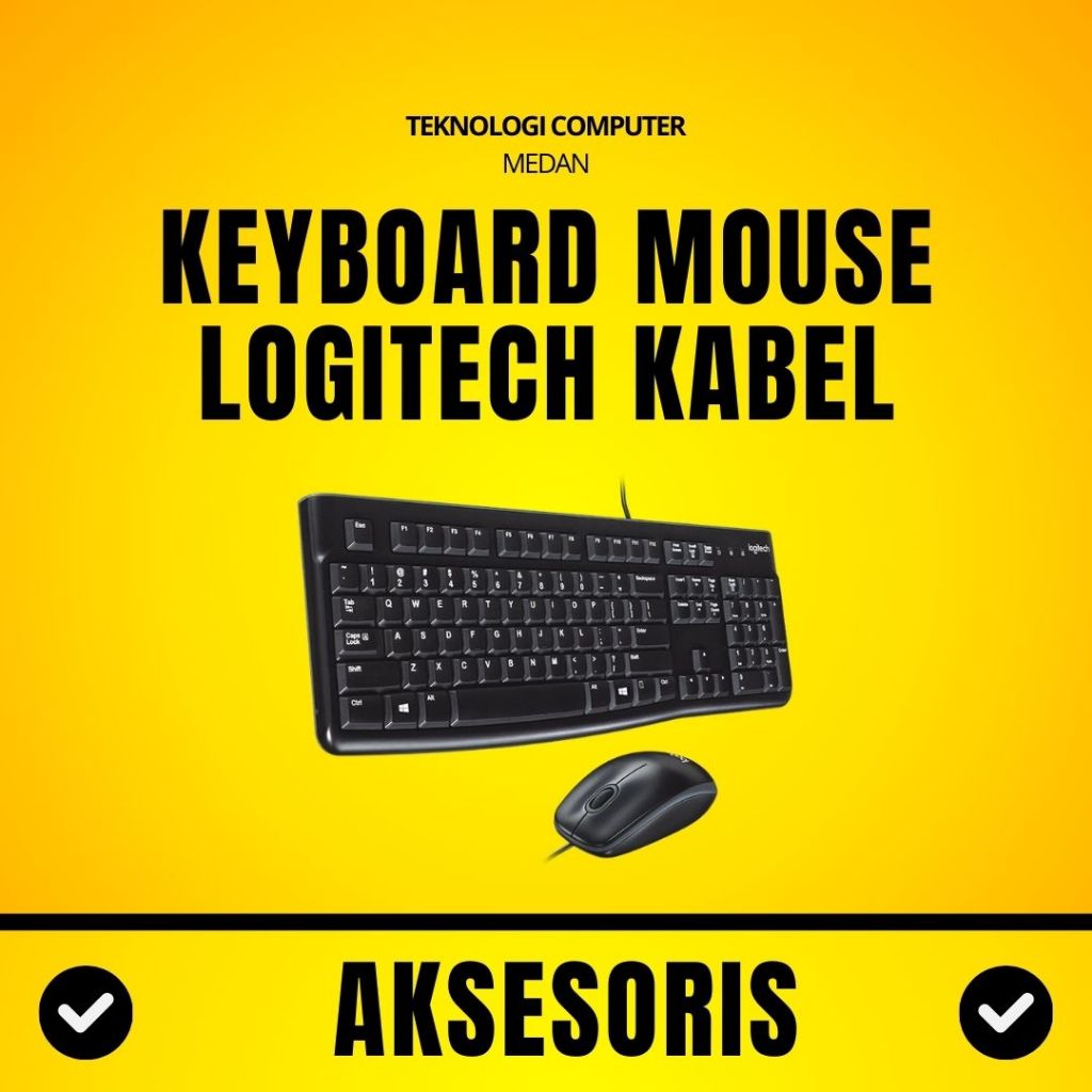 Jual AKSESORIS - Keyboard Mouse Logitech Kantor | Shopee Indonesia