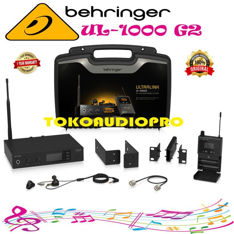 Jual Behringer UL 1000G2 High Performance UHF Wireless In Ear ...