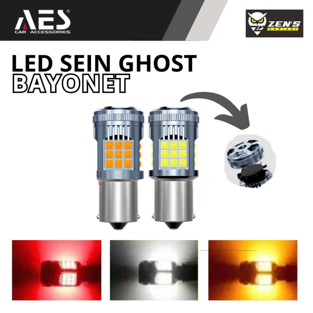 Jual LED SEIN MOBIL SUPER TERANG, LED GHOST LASER BAYONET ORIGINAL AES ...