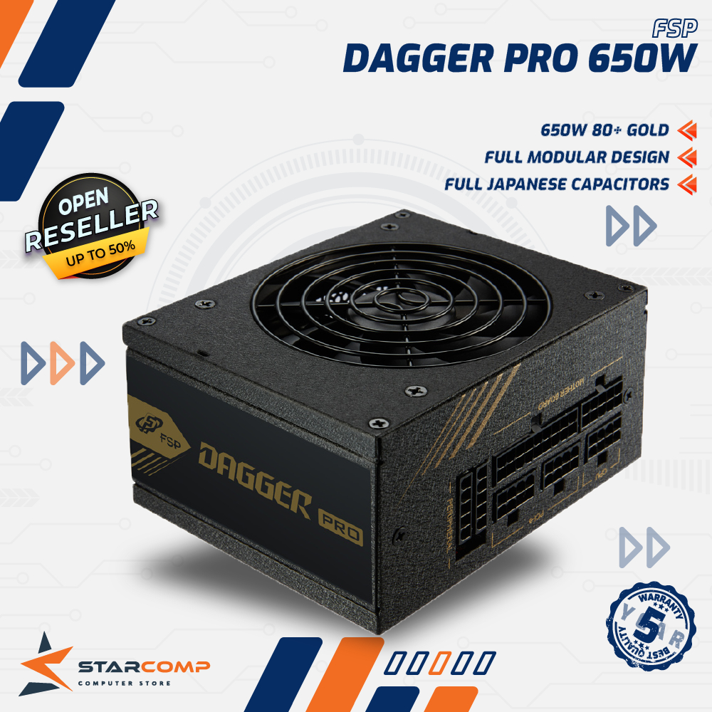 Jual FSP DAGGER PRO 650W PSU 650W 80+ Gold Full Modular SFX | Shopee ...