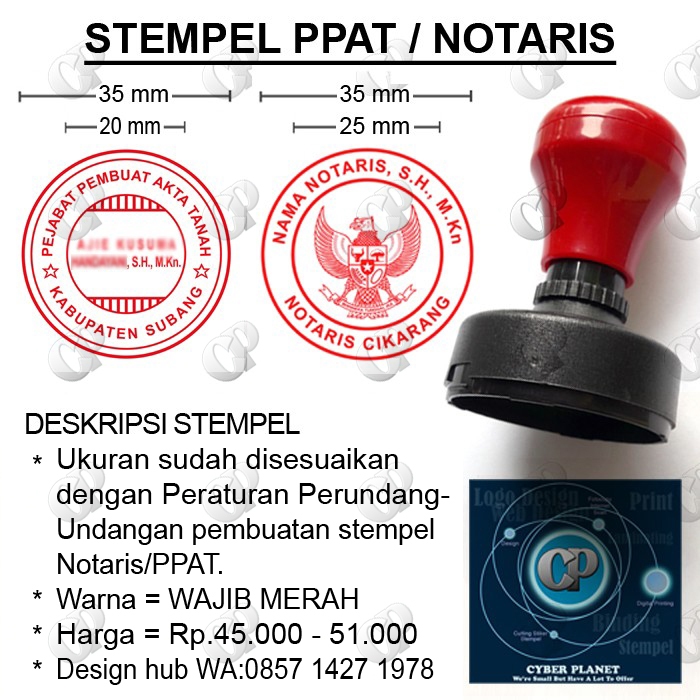 Jual Stempel Jabatan Notaris / PPAT | Shopee Indonesia