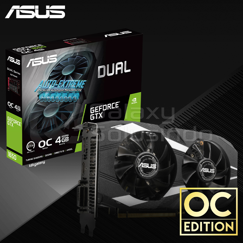 Jual ASUS GeForce GTX 1650 DUAL 4GB OC V2 GDDR6 VGA GTX1650 DDR6 | Shopee Indonesia