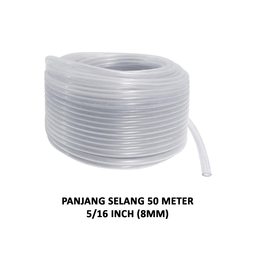 Jual EELIC SEA-T5/16INCH 50METER Selang Transparan Bening Waterpass ...