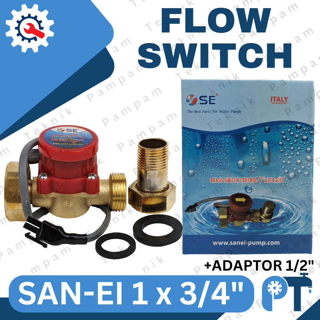 Jual Flow switch Sanei 3/4 inch - Flowswitch 1x3/4x1/2 SAN-EI Otomatis pompa air dorong booster ...