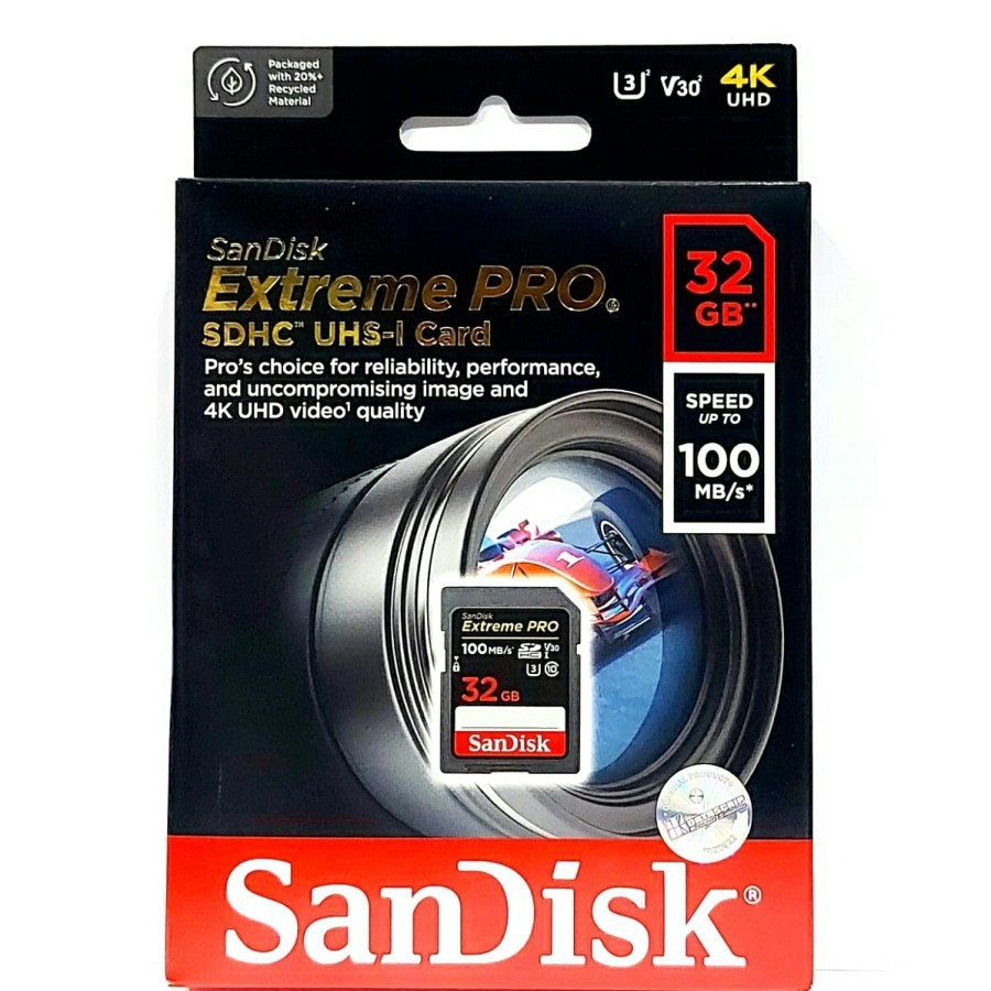 Jual SANDISK SD CARD EXTREME PRO 32GB 100MB S SDCARD EXTREME PRO 32