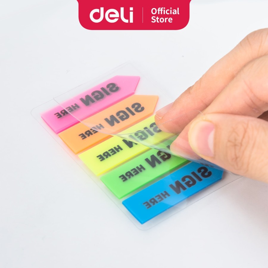 Jual Deli Sticky Notes / Memo Indeks - Sign Here Film Index Tabs 44× ...