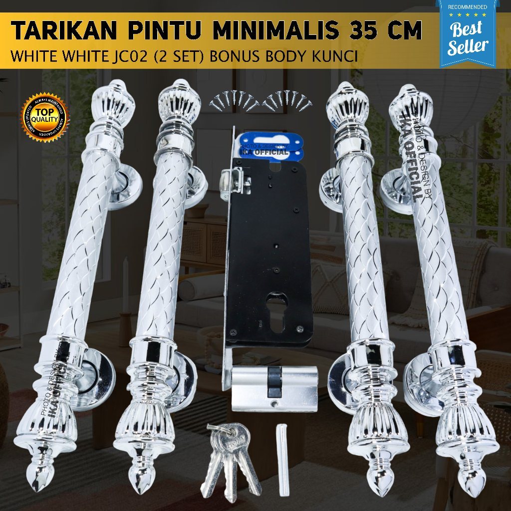 Jual HANDLE PINTU RUMAH 33 CM STAINLESS ANTI KARAT MEWAH MINIMALIS ...