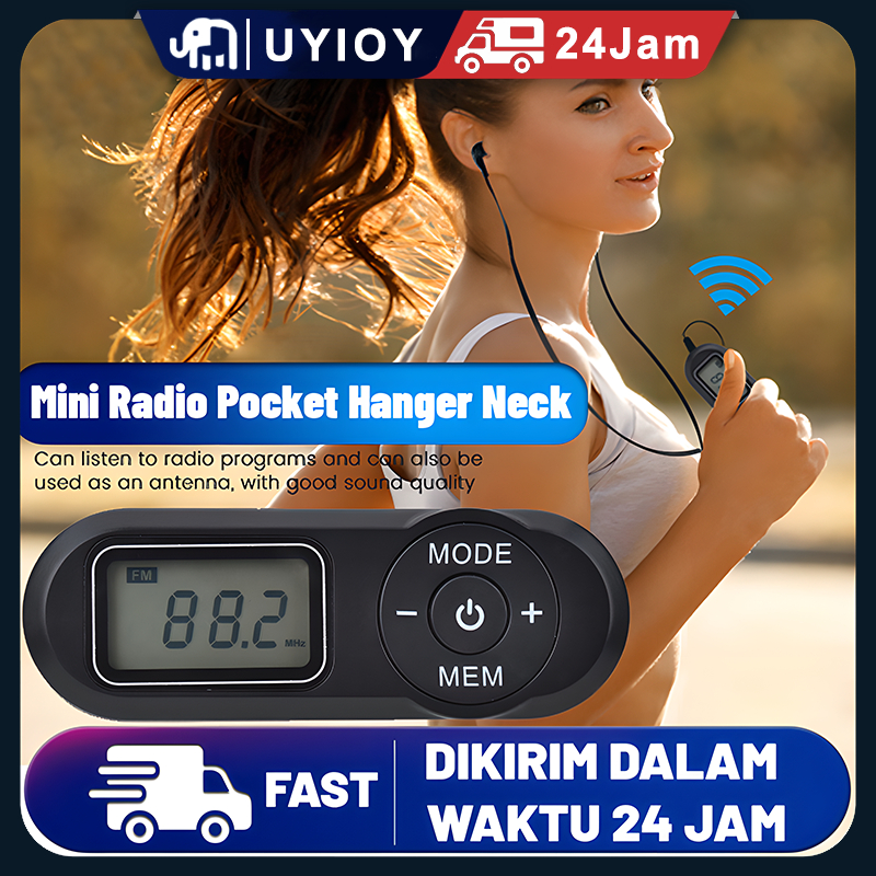 Jual HRD-727 Portable FM Radio Receiver LCD Display DSP Pemutar Radio ...