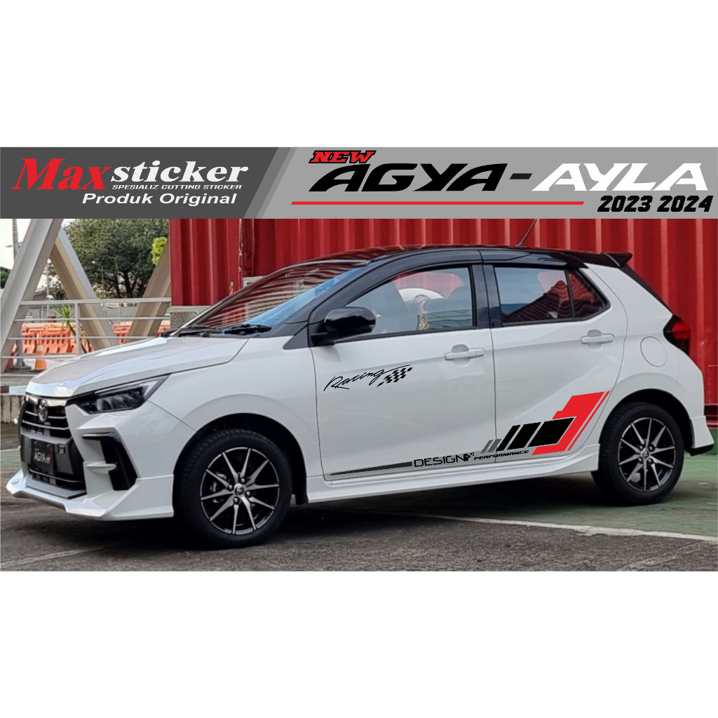 Jual stiker mobil agya ayla 2023 2024 new motif terbaru | Shopee Indonesia