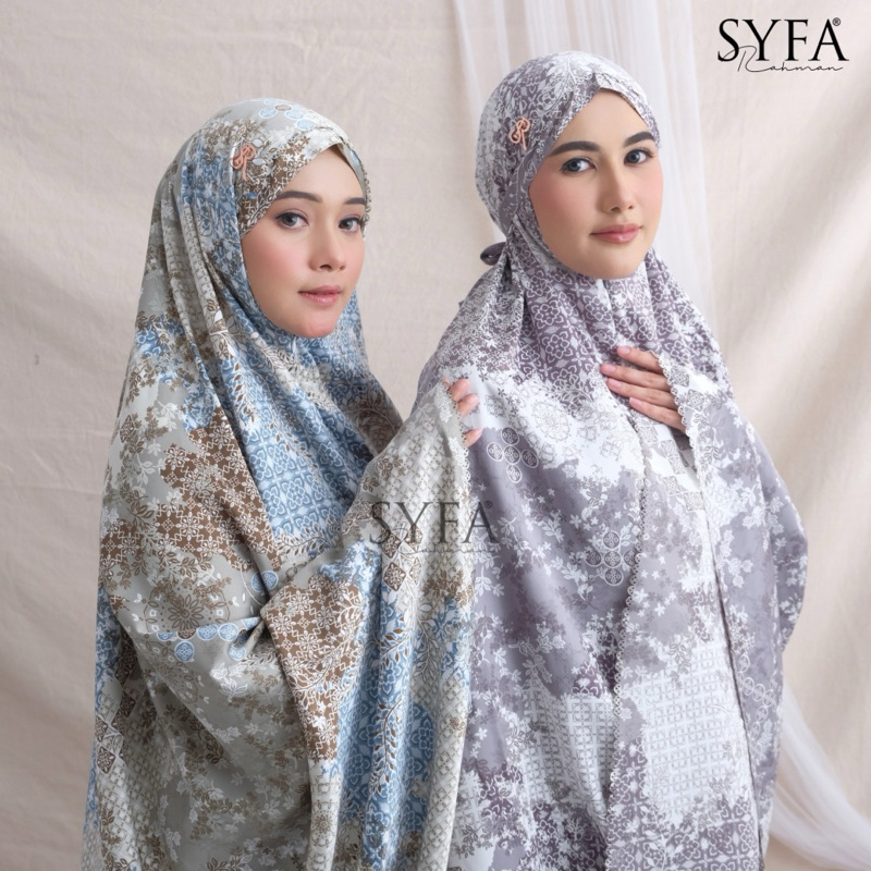 Jual Syfa Rahman - Mukena Dewasa Motif 3in1 Silk Fleur Series | Shopee ...