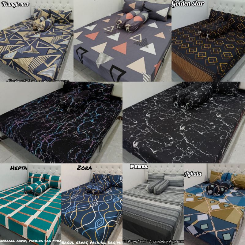 Jual SPREI KARET SUDUT SPREI HOMEMADE MOTIF kotak kotak square BIG ...