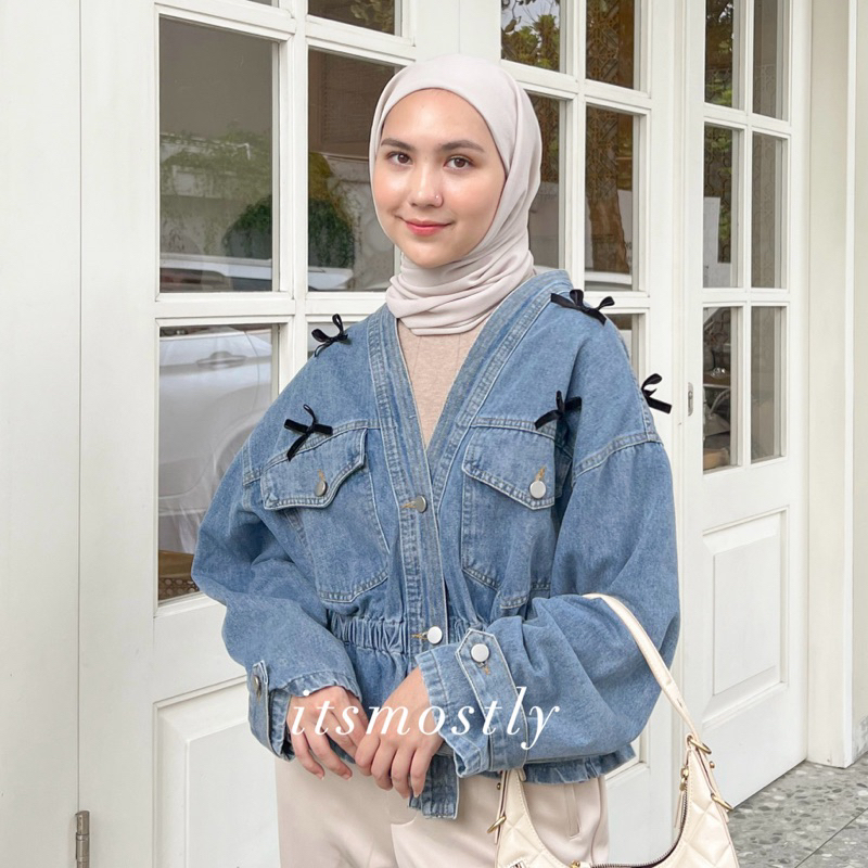 Jual ITSMOSTLY - Jennie Jacket (Coquette Denim Jacket Premium) | Shopee ...