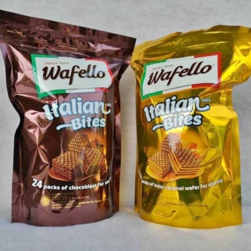 Jual Roma Wafello Wafer Italian Bites Pouch isi 24 pcs | Shopee Indonesia