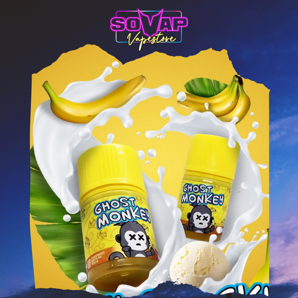 Jual Ghost Monkey Banana Yogurt Sundae 3mg & 6mg 60ml | Shopee Indonesia