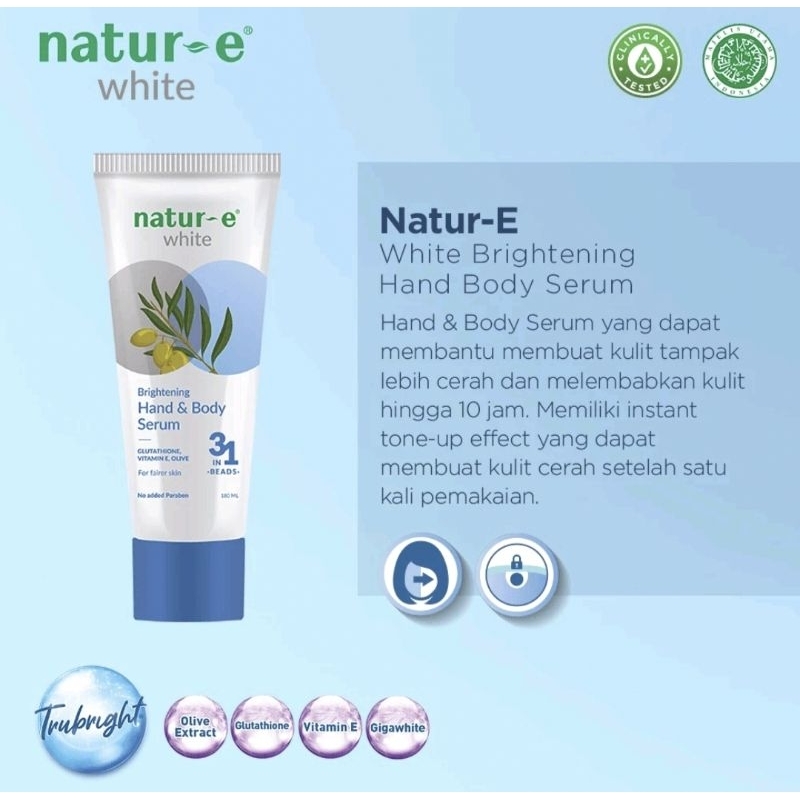 Jual Natur E white Hand & body Serum 3in1 180ml | Shopee Indonesia
