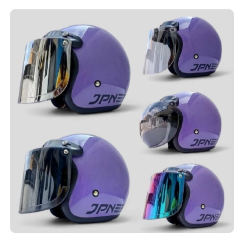 Jual Helm JPN Ungu Lilac Tua Metalic | Shopee Indonesia