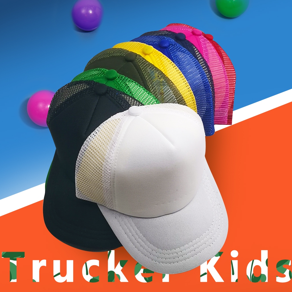 Jual Topi Jaring Polos Anak Trucker Kids Anak Laki-laki Perempuan ...