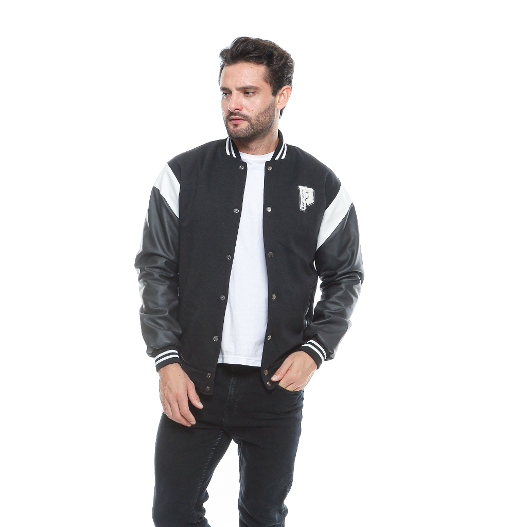 Jual PLATINUM WORLD Jacket Varsity Full Bordir Outerwear Varsity Jacket ...