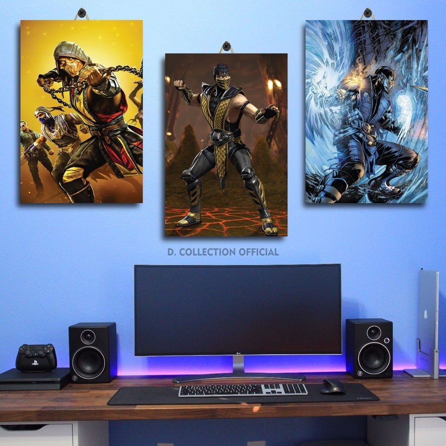 Jual Dekorasi Kamar Cowok Walpaper Mortal Combat 20X30 | D. Collection ...