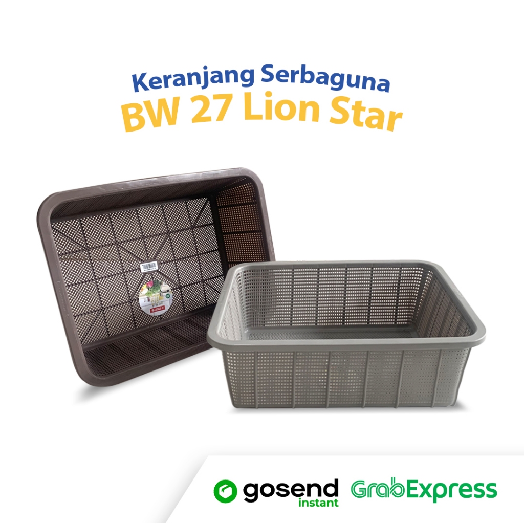 Jual Keranjang Segi Jaring Serbaguna Wadah Sayur Medium Lion Star BW-27 | Shopee Indonesia