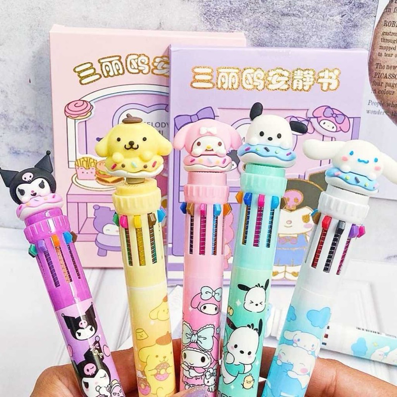 Jual [ READY STOCK PTC #3 ] PULPEN PEN TINTA 0.5mm 10 WARNA VIRAL MANIS ...