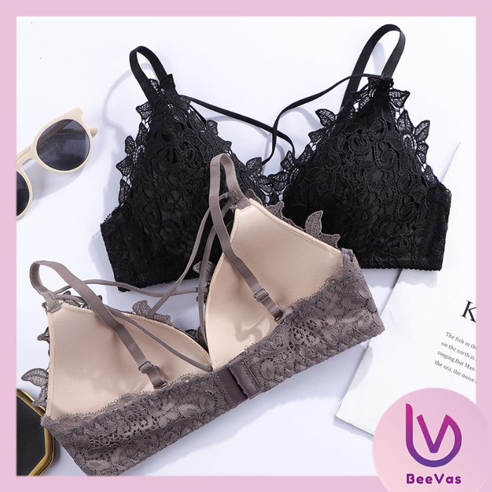 Jual BV.ID BR400 BRA BH PUSH UP TANPA KAWAT WANITA MOTIF BUNGA TALI ...