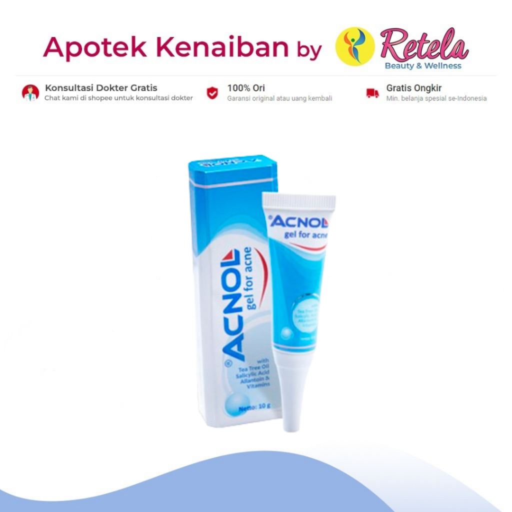 Jual ACNOL GEL FOR ACNE 10GR | Shopee Indonesia