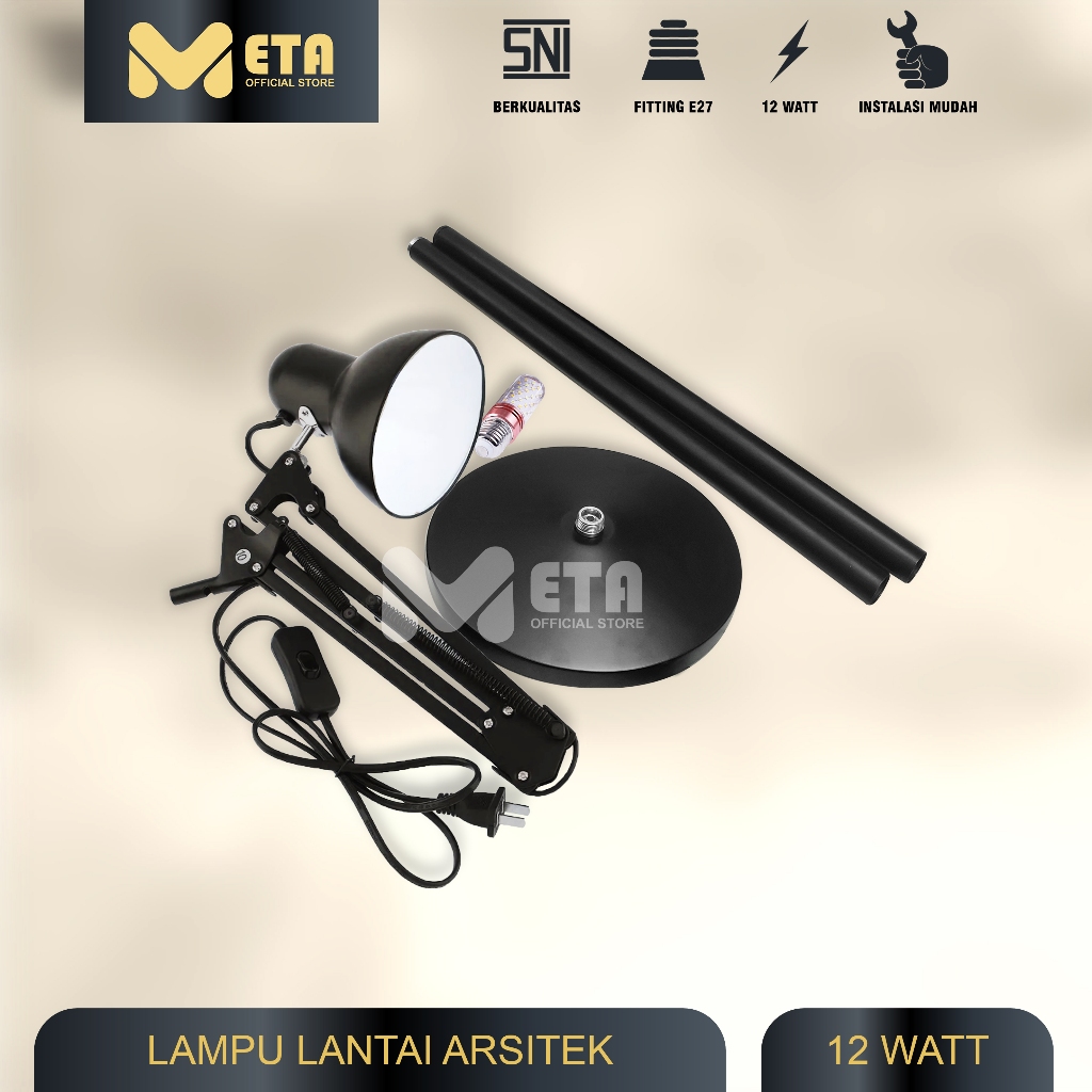 Jual Lampu arsitek model berdiri led standing lamp | Shopee Indonesia