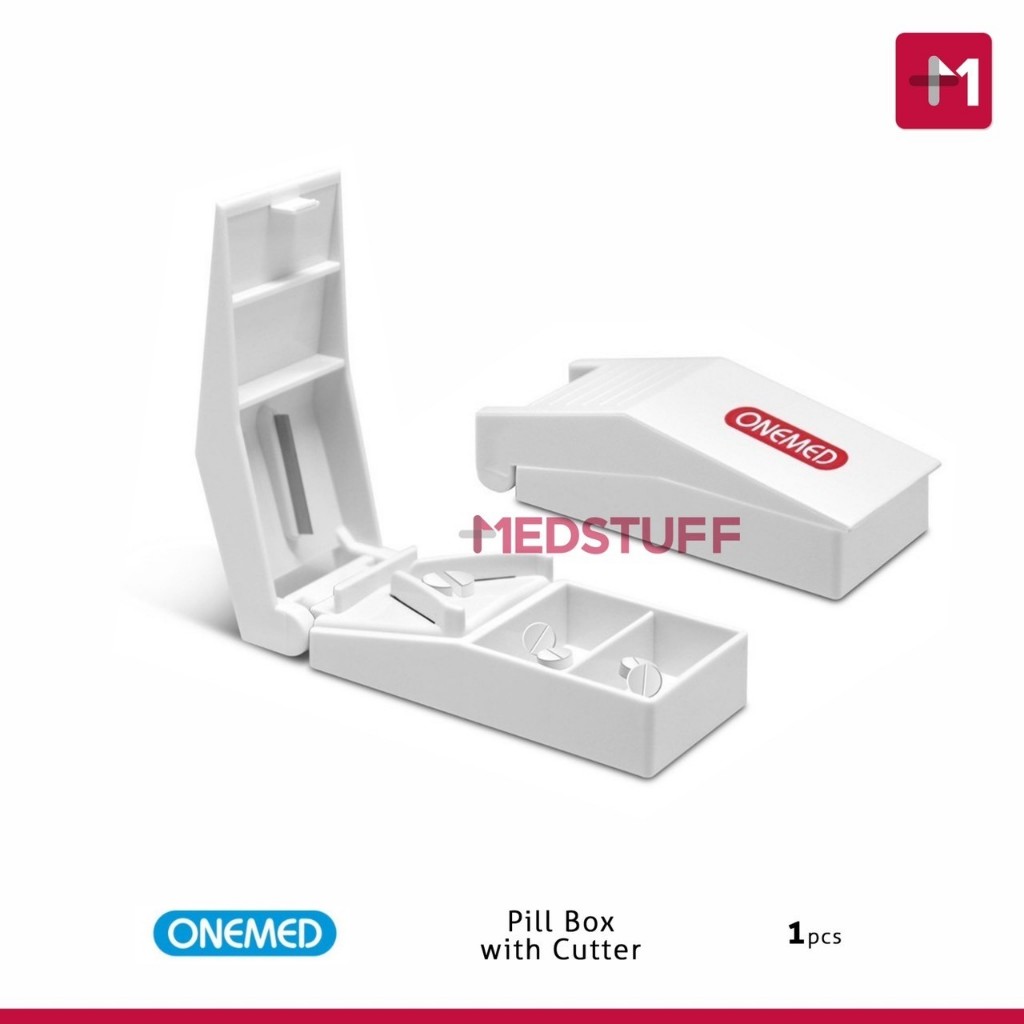 Jual Pill Box Cutter Onemed Kotak Tempat Penyimpanan Obat Pemotong Obat ...
