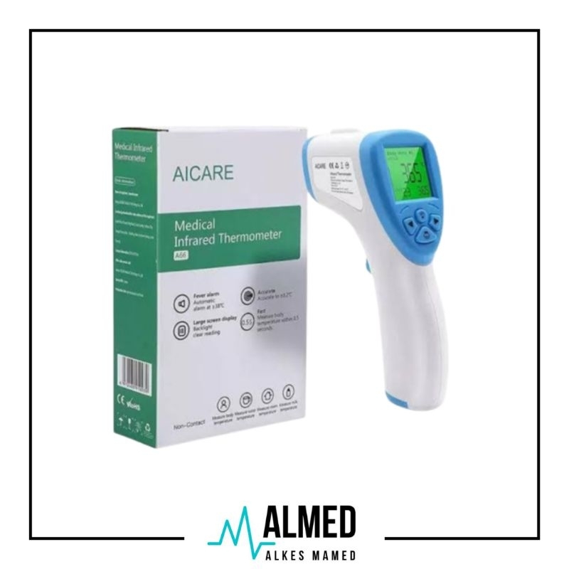 Jual Thermometer Infrared Aicare / Thermogun Aicare / Thermometer ...