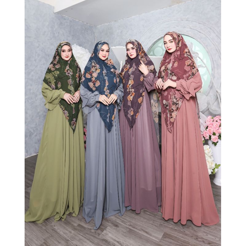 Jual SEOUL SYARI ORI BY FAZZA BOUTIQUE FULL CERUTY BABYDOLL IMPORT BUSUI FRIENDLY | Shopee Indonesia
