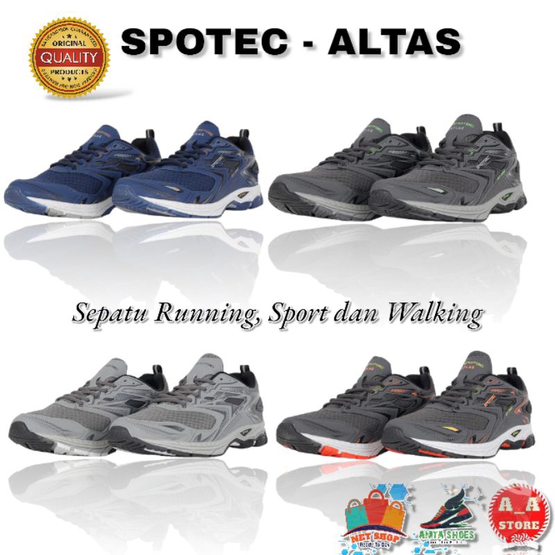 Jual Sepatu Lari SPOTEC ATLAS Sepatu Olahraga | Shopee Indonesia